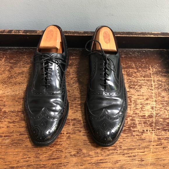 Allen Edmonds | Shoes | Allen Edmonds Wingtip Black Shoes 95 | Poshmark